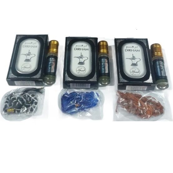Pack of 3 Darham Attar 6ml + Tasbeeh | Labbaik Company تسبیح + عطر ...