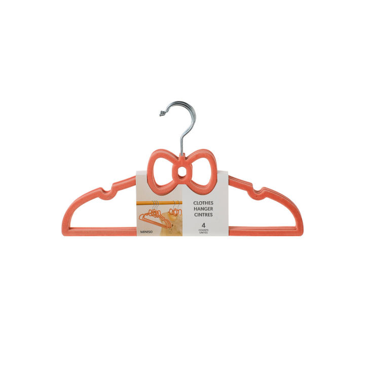 Flocking Clothes Baby Small Hangers Set for Kids,4Pcs | Daraz.pk