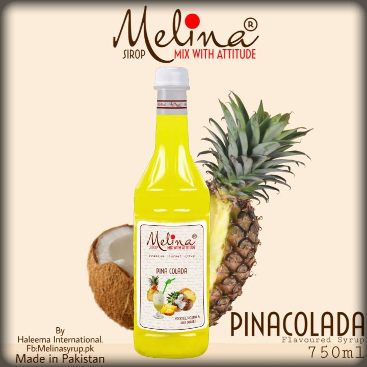 Melina - Pinacolada Flavored Syrup - 750ml | Daraz.pk