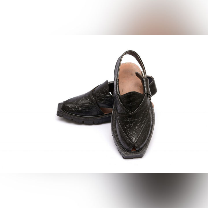 Crocodile Black English Norozi Chappal | Daraz.pk