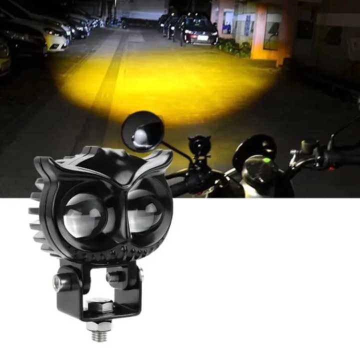 1-PCS of OWL EYE LED Long Range OWL Mini Driving Headlight Light (Metal ...
