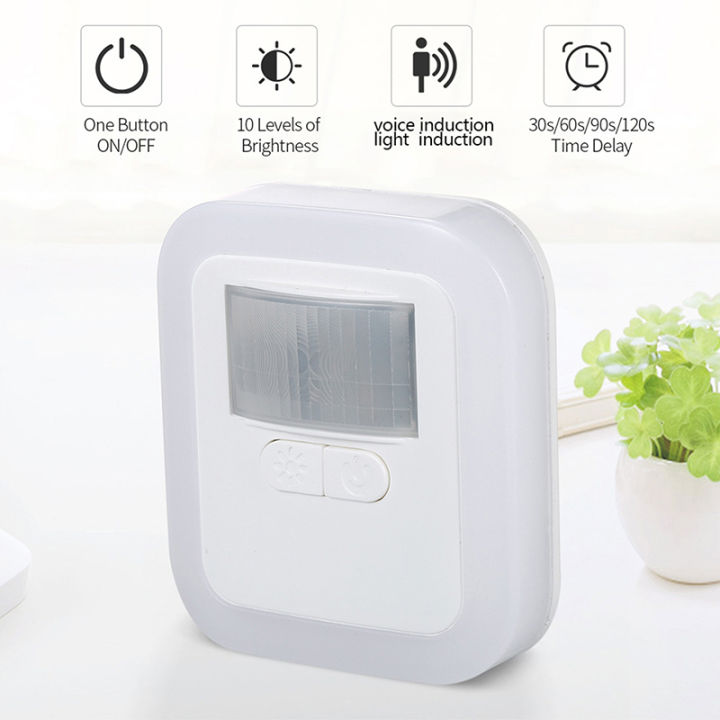 Smart Light Sensor Sound Control LED Night Light Night Lamp Socket for ...