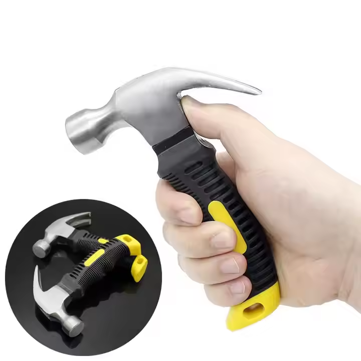 Mini Rubberized Handle Claw Hammer High Carbon Steel Small Claw Hammer ...