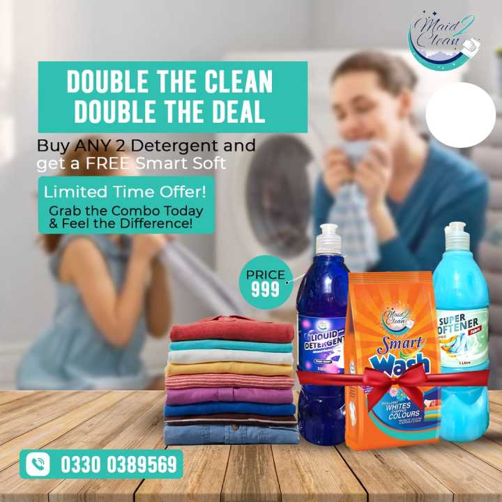 Get Free washing powder (1kg) with Fabric softener and Liquid Detergent ...