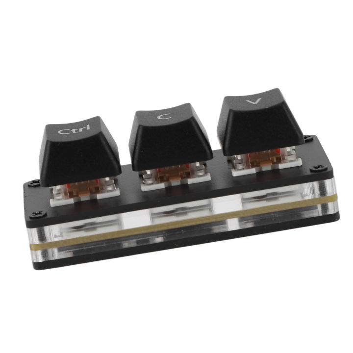 Ergonomical 3 Key Mini Keypad Red Switch Hot Swappable Colorful ...