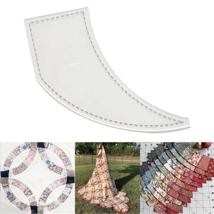 Quick Curve Quilt Template DIY Cutting Patchwork Art Quilting 6.5x5 ...