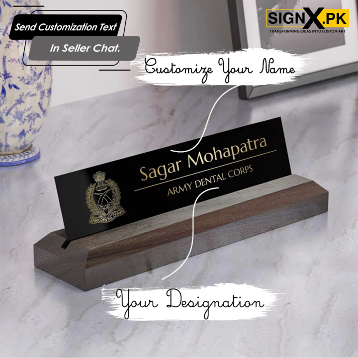 Classic Desk Name Plate. Made Exclusively by SignX.PK ST005 | Daraz.pk