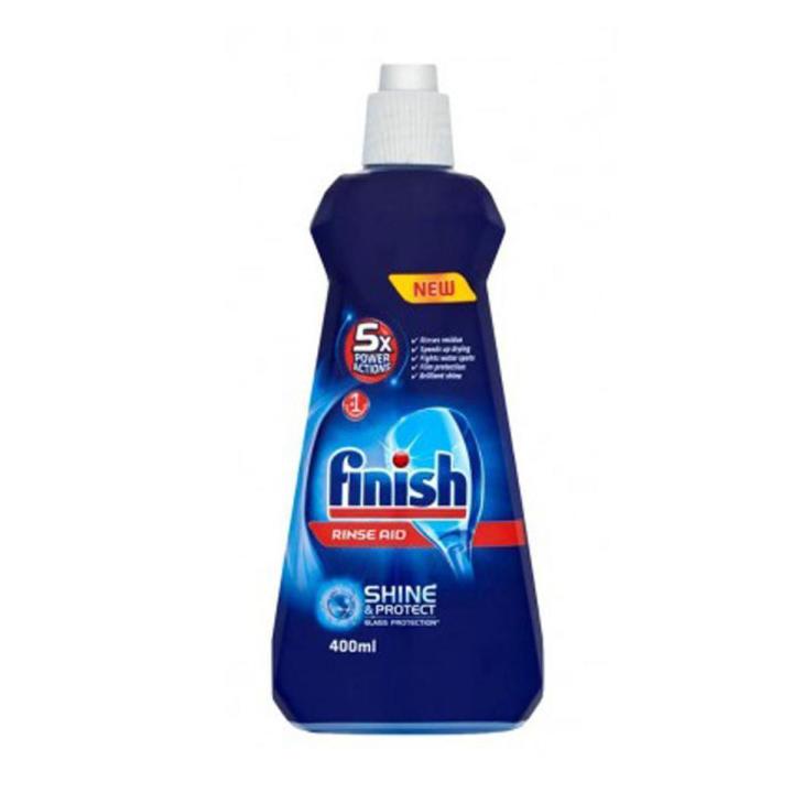 Finish Shine & Protect Rinse Aid 5X Power Action Dishwasher 400ml ...