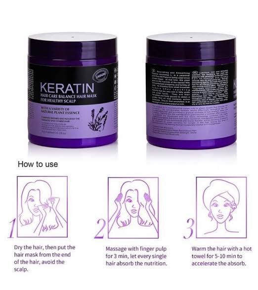 Keratin Hair Care Balance Hair Mask For Healthy scalp With A Varity Of ...