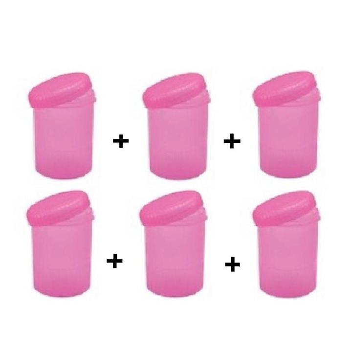 Pack Of 6 Jars - 1 Kg - Pink - Plastic | Daraz.pk