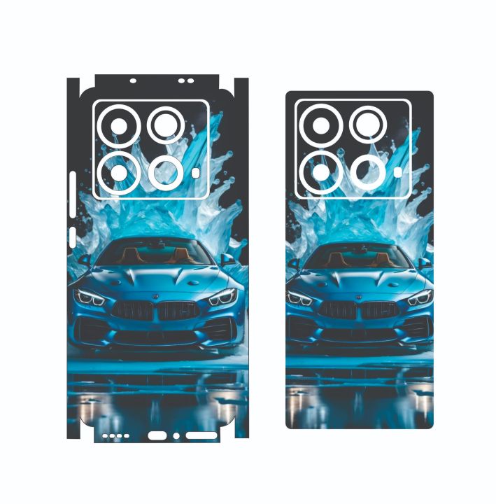 BMW Mobile Back Skin Wrap - Premium Custom Fit, Computerized Cutting ...