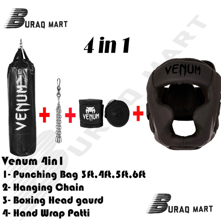 Buraq Mart Presents the Ultimate Venum 4-in-1 Boxing Kit: Punching Bag ...