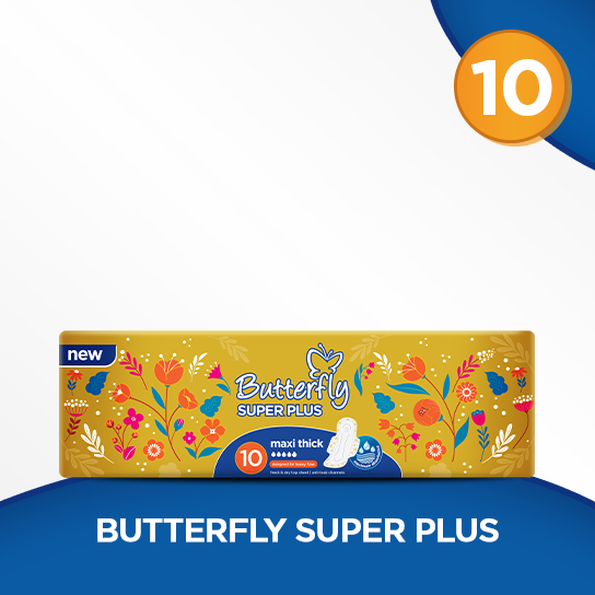 Butterfly Super Plus Maxi Thick Long 10 Pcs | Daraz.pk