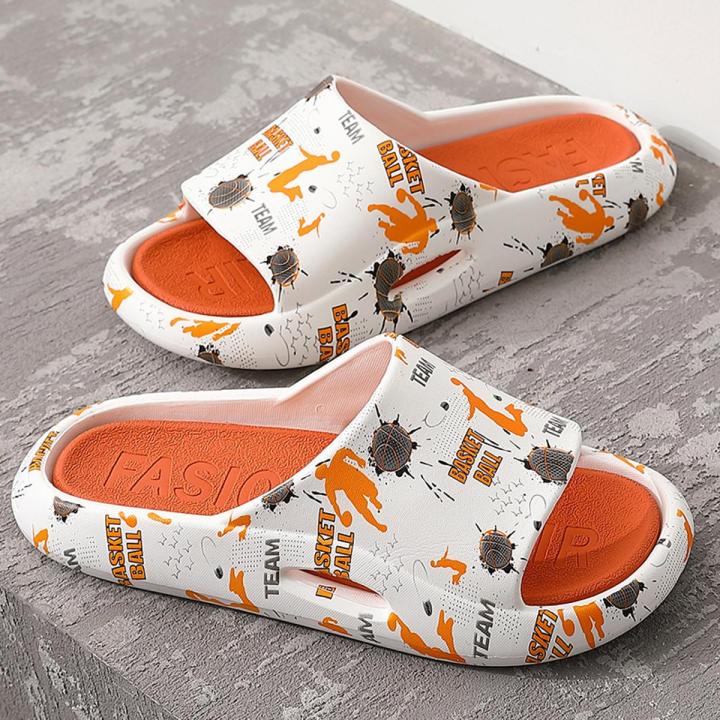 Slippery slippers men's summer outdoor wear trend non-slip deodorant ...