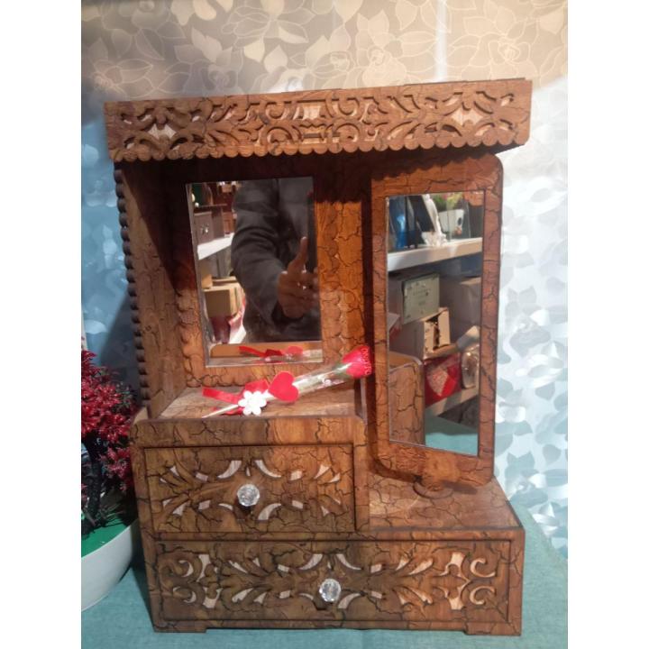 Dressing cosmetics box and jewellery box | Daraz.pk