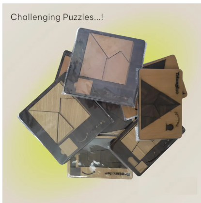 Pack of 03 Brain Teasers containing Magic Triangle Square, Rectangle ...