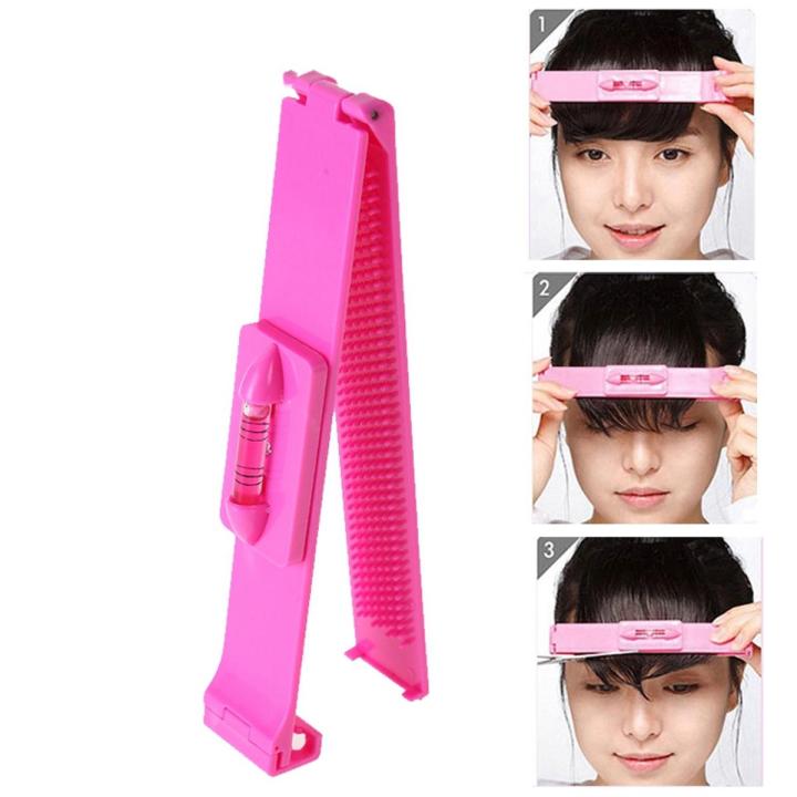 Plastic Level Instrument Ruler DIY Hair Tools Bang Cut Kit Scissor Hair ...
