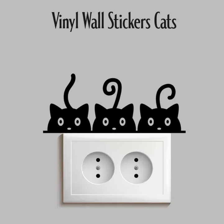 Switch Board Cats Stickers Wall Decal, Switch Board Stickers, Wall Art ...