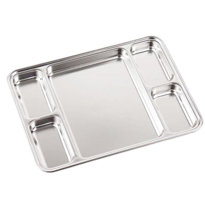 Divided Plate Integrated Design Rounded Edge Divided Dinner Tray | Daraz.pk