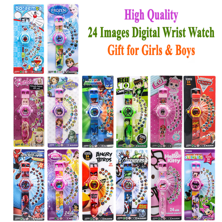 Digital 24 Images Automatic Projector Toy Watch for Kids School Girls ...