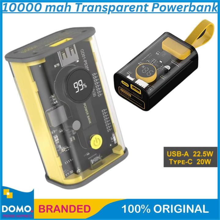 Cyberpunk Powerbank Clear 10000 mAh with 22.5w Fast Charging | Daraz.pk