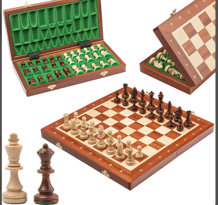 professional Chess Wooden Board Solid Wood Folding Chess Board High ...