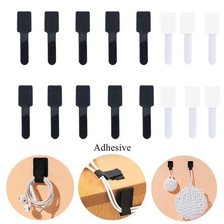 Durable Reusable Cable Ties Adjustable Self Adhesive Wire Organizer T ...
