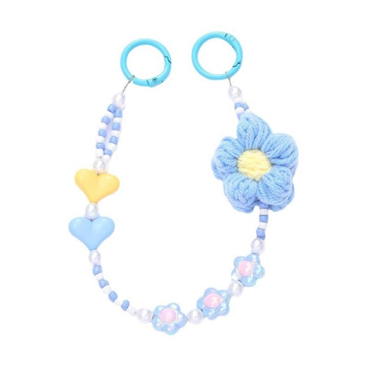 Acrylic Plush Flower Chain Durable 32cm Hand-Painted Love Heart ...