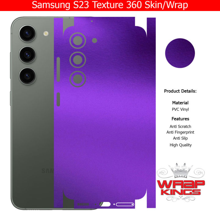 Samsung Galaxy S23 Skin/Wrap 360 Protection Sheet/ Carbon fiber/ Matte ...