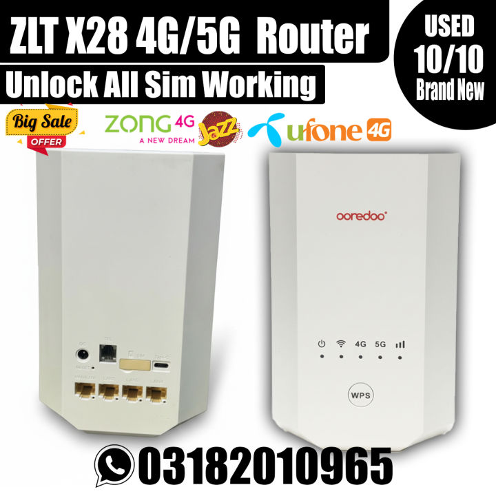 ZLT X28 Internet 4G/5G router | Daraz.pk
