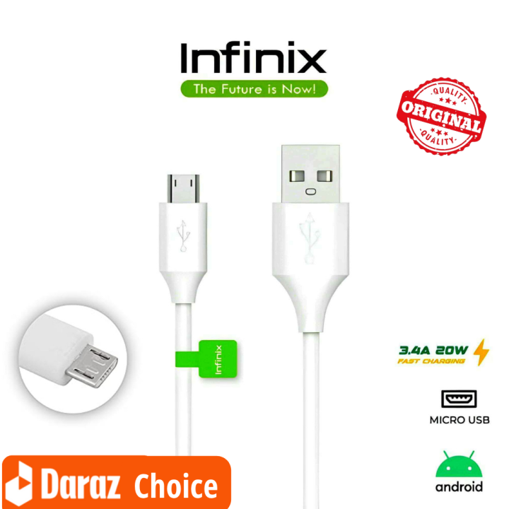 Infinix Data Cable Original High Speed Andriod Cable | Charging Cable ...