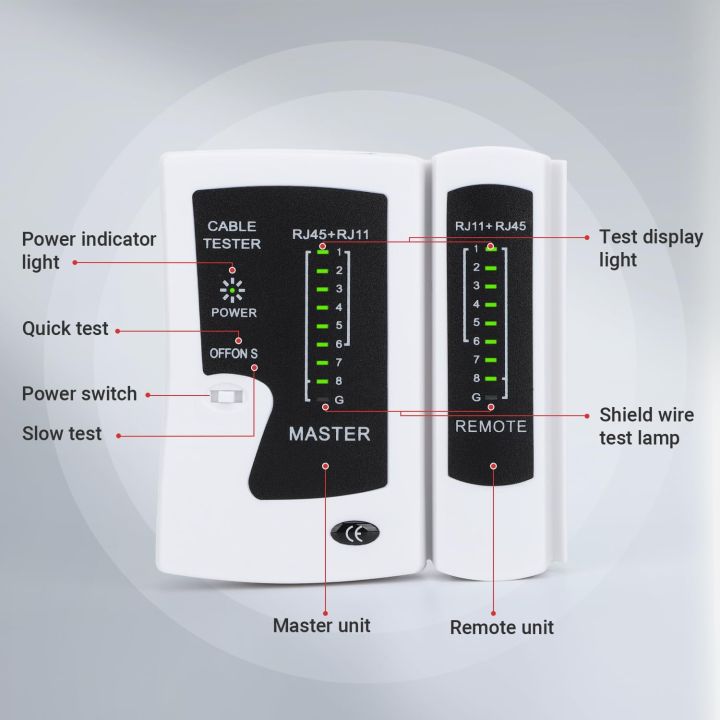 RJ45 and RJ11 Network Cable error diagnosing Device | LAN Ethernet ...