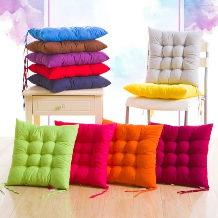 Cotton Square Chair Cushion – Soft Sofa Seat Pad for Home & Office – 1 ...