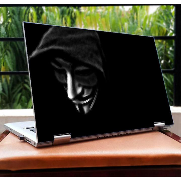 Anonymous Guy Fawkes Laptop Back Skin-Laptop Skin Vinyl Sticker Decal ...