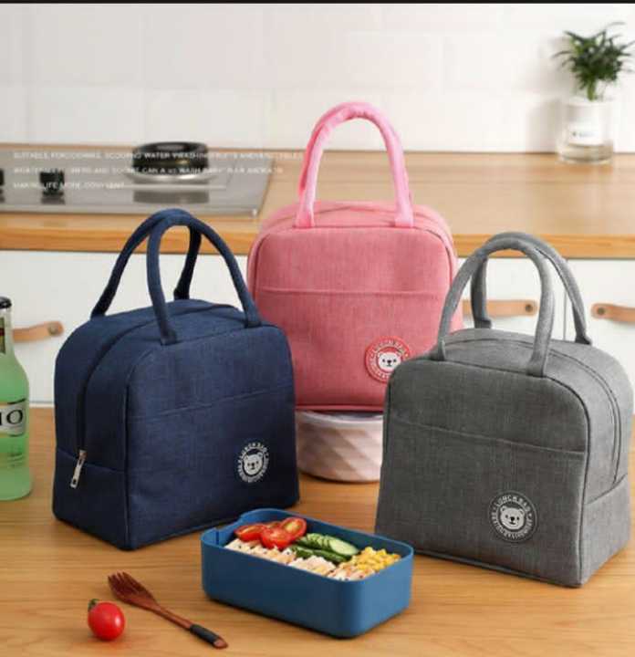 Insulated Lunch Bag For Picnic School Thickened Simple Food Drink Fresh ...