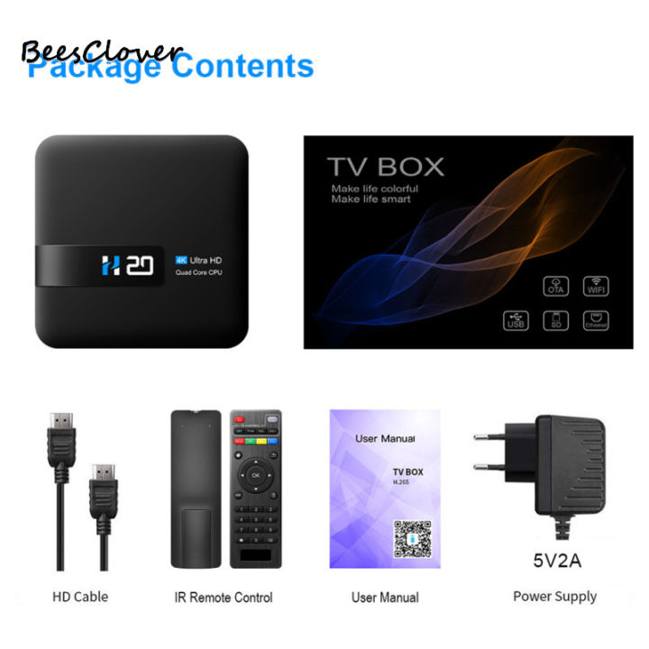 BeesClover H20 4K Media Player RK3228A 32-bit Quad Core Ultra High ...