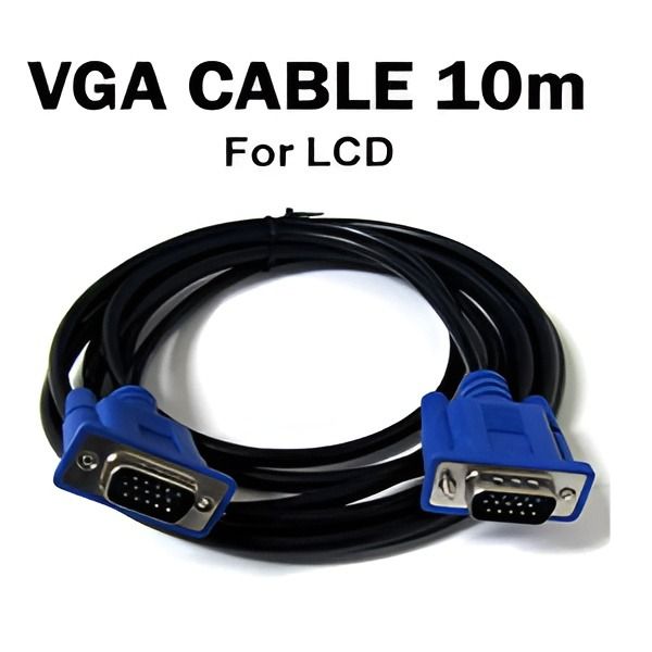 VGA Cable 10 Meter for LCD/Computer/Monitor/LED | Daraz.pk