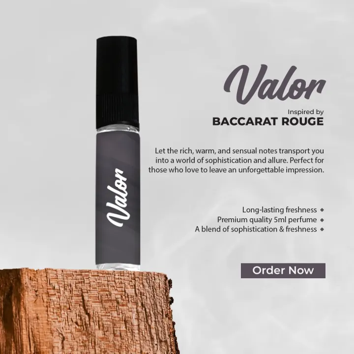 Valor Perfume for Men – Long Lasting Woody & Fresh Fragrance – 5ml Eau ...