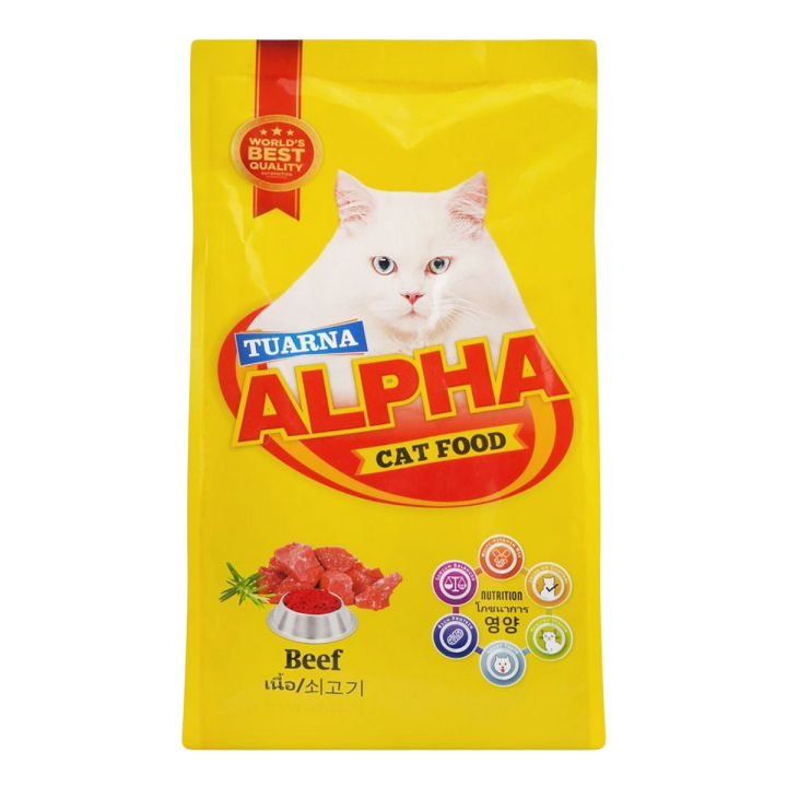 Alpha Cat Food for Adult Cats Dry Food Beef for All breeds of Adult ...