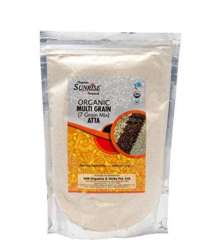 Organic Sunrise Natural Multigrain Atta (7 Grain Mixed) (500 GM) | Daraz.pk