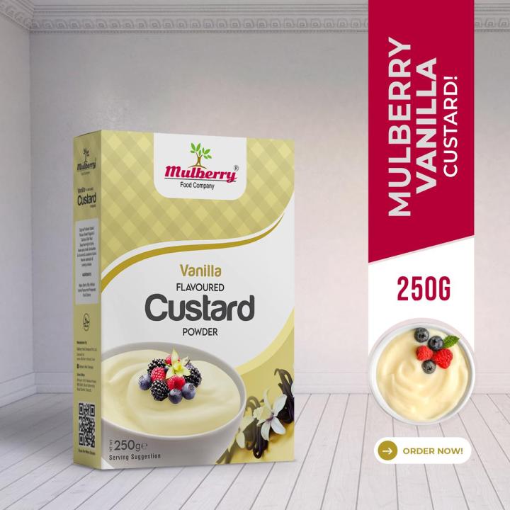 Mulberry Food - Vanilla Custard Powder - 250g | Daraz.pk