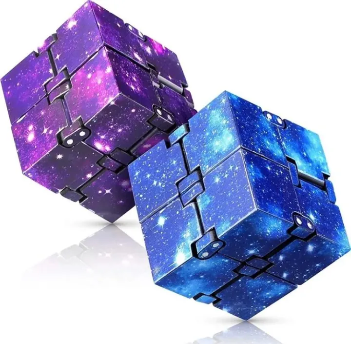 Infinity Cube Fidget Cube Toy, Anxiety Relief Fidget Finger Toys For ...