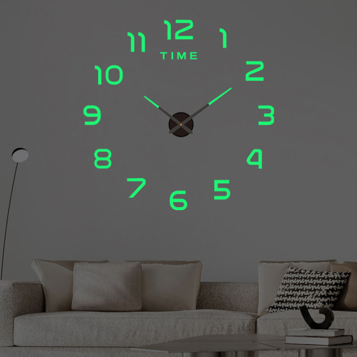Bedroom Decoration Clock Large 2D Wall Clock Living Room Large Garden ...