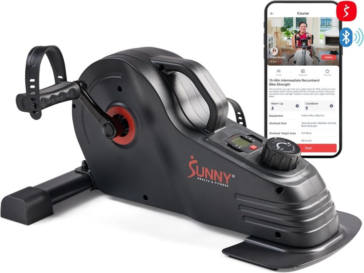 Sunny Health & Fitness Dual Function Under Desk Pedal Exerciser ...