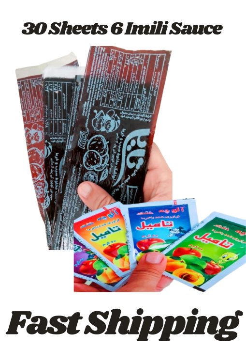🔥 30 Pcs - Lavashak Imli Strips | Sweet & Sour Tamarind Tamil Alucha 6 ...