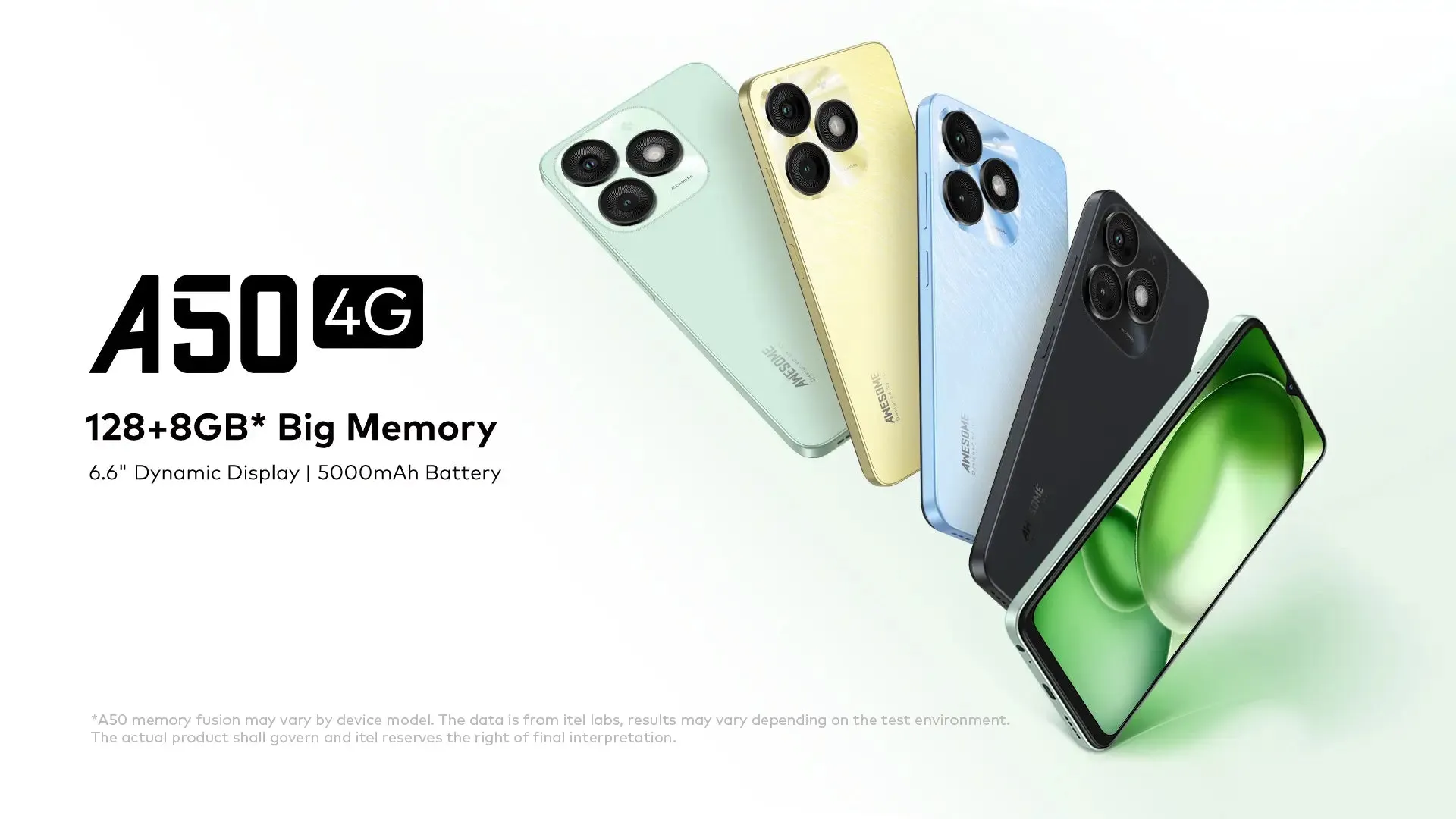 ITEL A50 2GB RAM 64GB ROM 6.6” HD Drop notch Display 5,000mAh Big ...