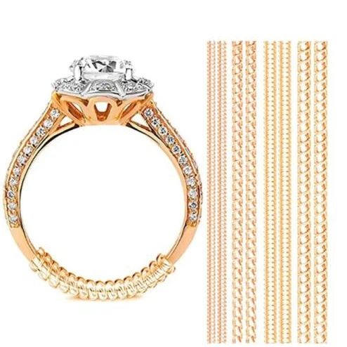 4 Sizes Gold Spiral Based Ring Sizer Adjuster Guard Tightener Reducer ...