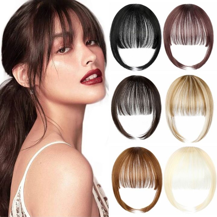Hair Accessories Synthetic Wig Blunt Bangs Fringe Clip in Bang Hair ...