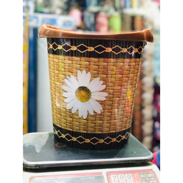 Dustbin /High Quality Dustbin/High Quality Dustbin With Printed Flowers ...