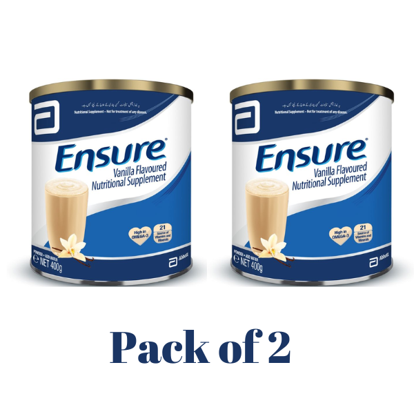 Pack of 2 Ensure Nutri Supplement Powder Vanilla 400g Tins – Complete ...